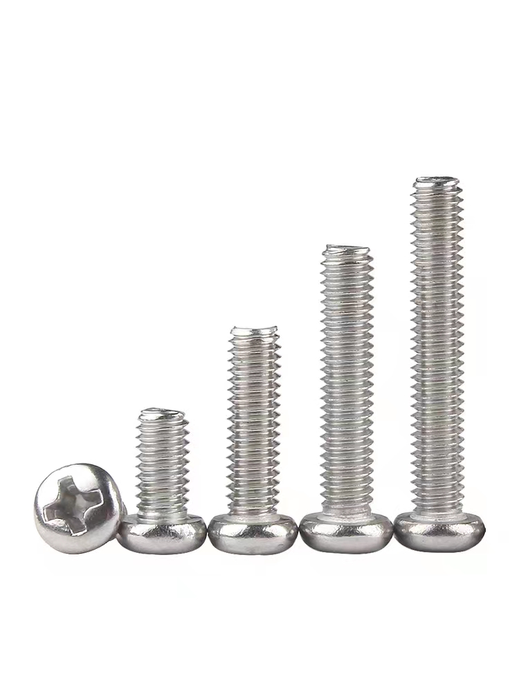 China Round head cross groove stainless steel screws mechanical tooth ...