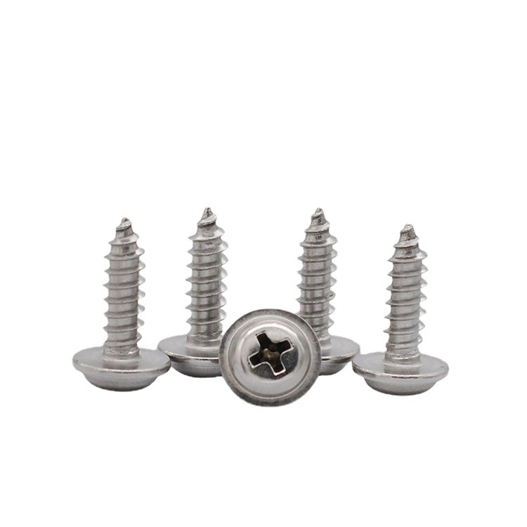 China DIN 968 Round Washer Head Self - Tapper - Silver Plated Cross ...